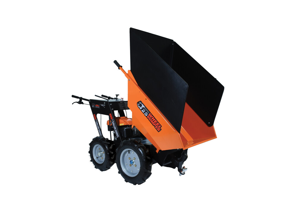 MTI Canada - Product - Motorized wheelbarrow W/Tow hitch & Bin extension