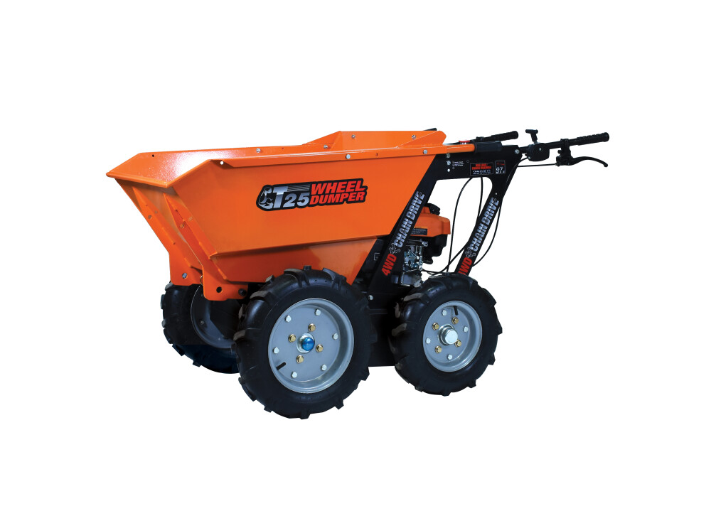 MTI Canada - Product - Motorized wheelbarrow W/Tow hitch & Bin extension